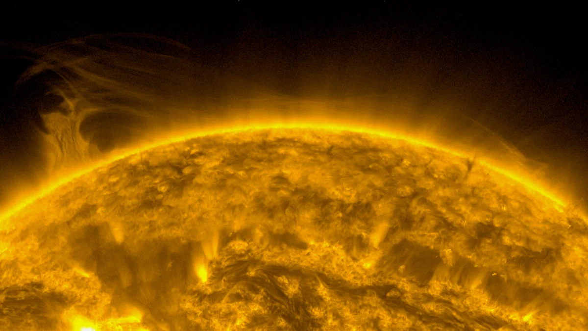 Massive filament swirls into a 'polar vortex' on the Sun, wowing ...