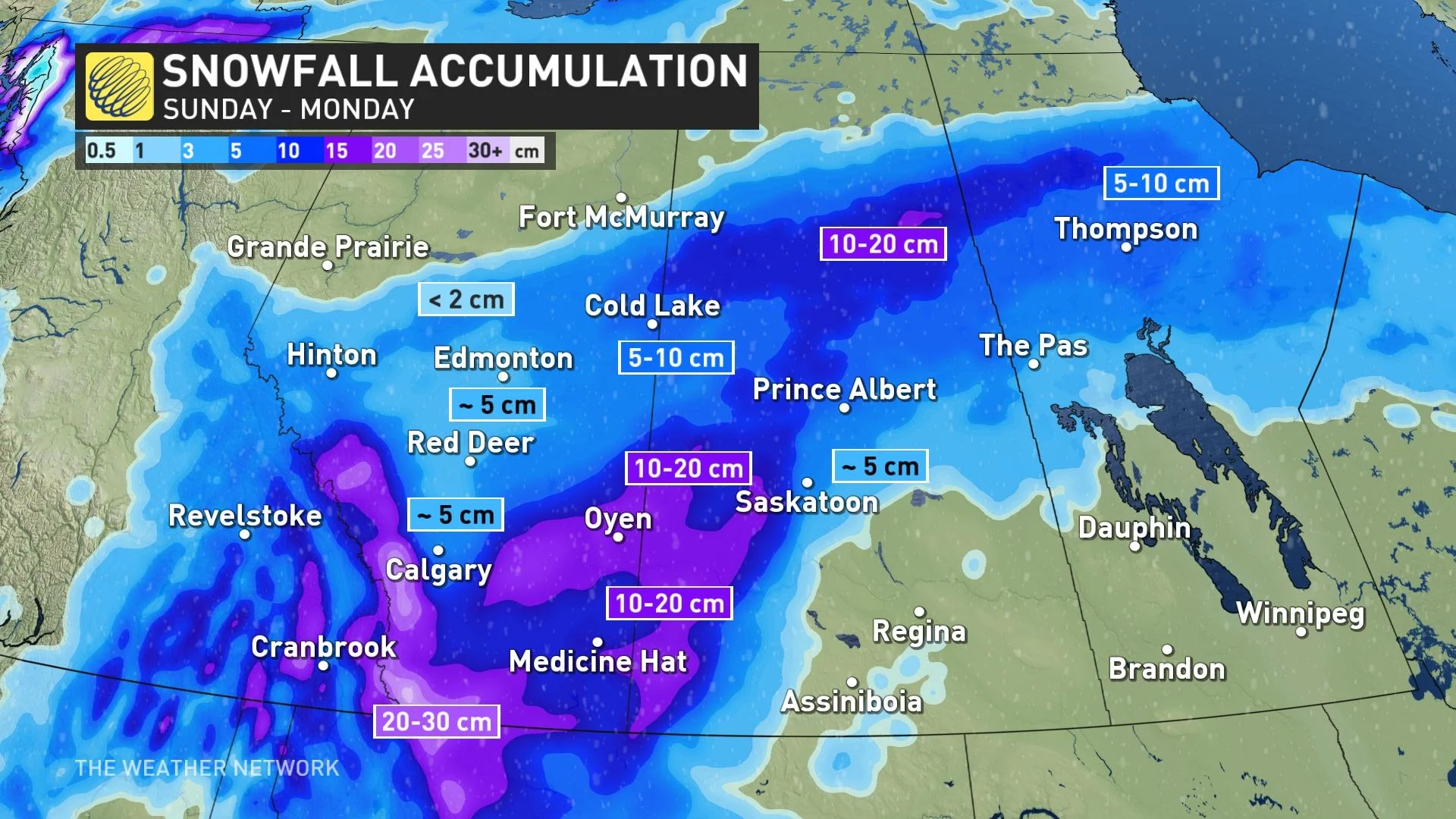 Wintry mix and heavy snowfall make for dicey travel on the Prairies ...