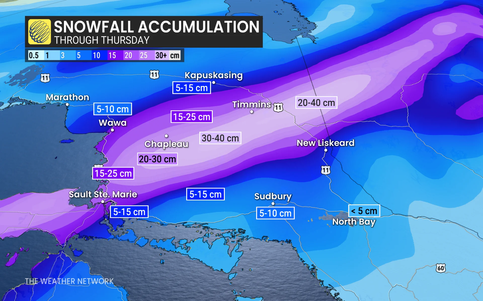 Hello, spring? Storm warnings for whiteouts, 40 cm of snow in parts of ...