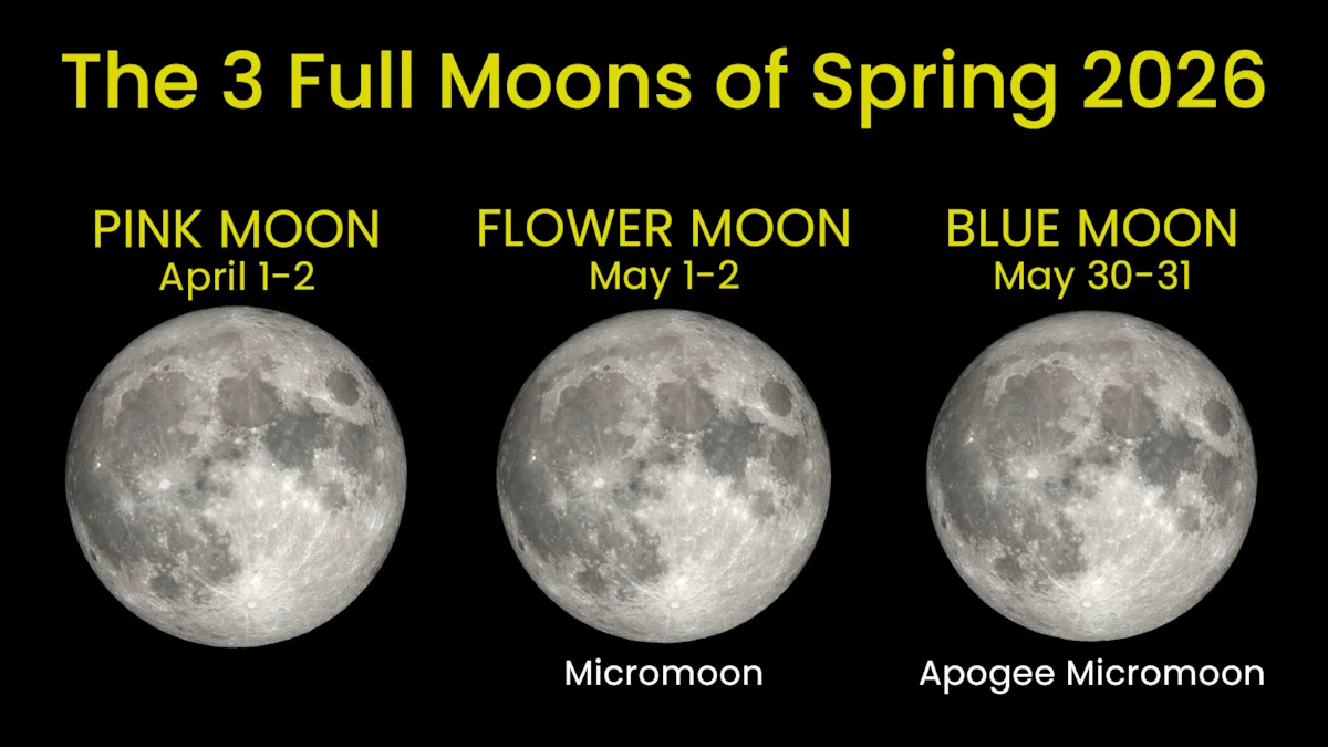 See two meteor showers and a rare Blue Micromoon this spring - The ...