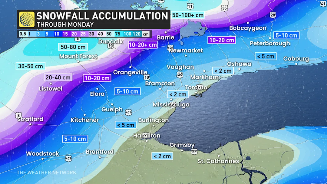 Toronto finally records first snowfall, more possible this weekend ...