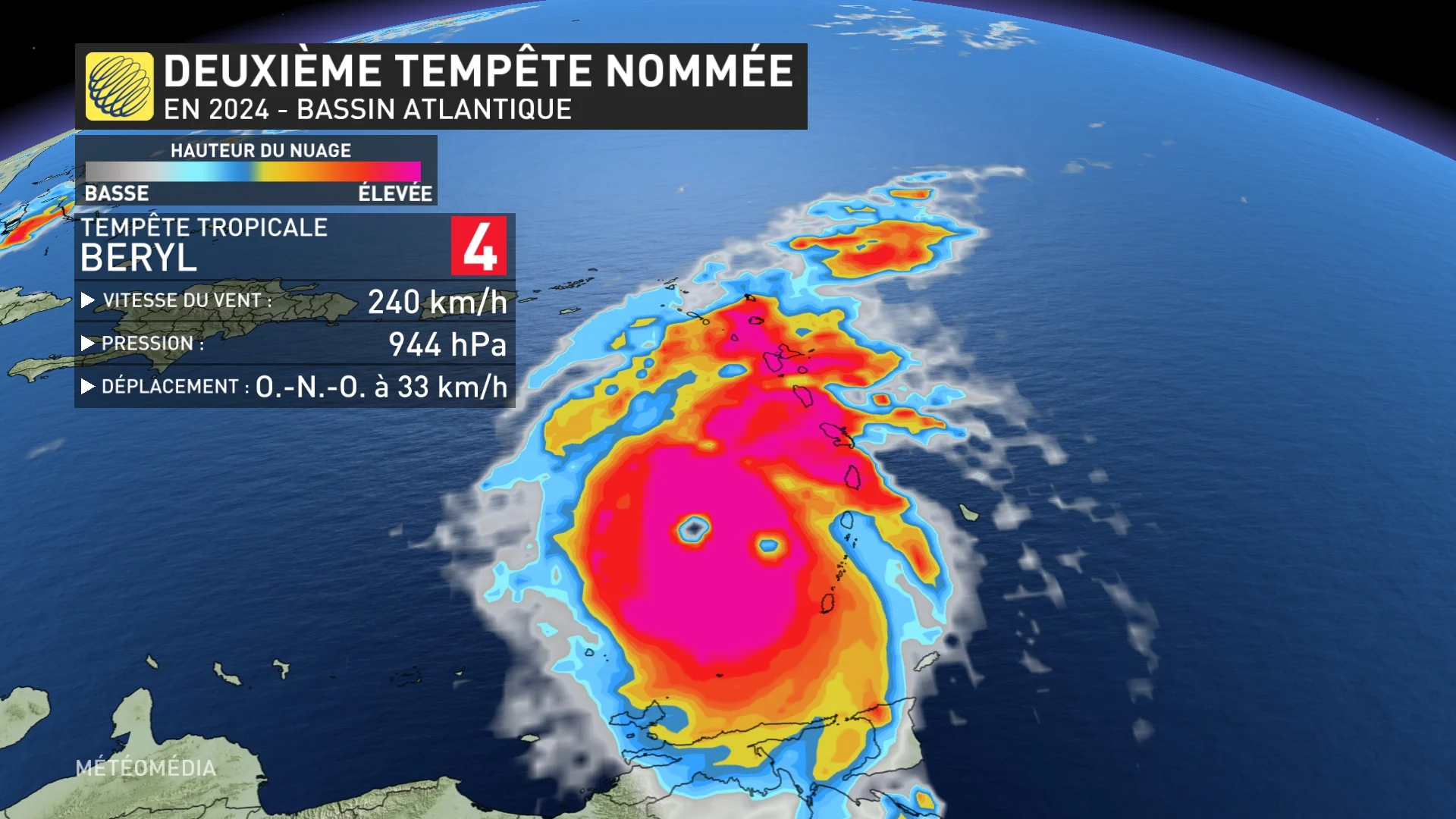 L'ouragan Beryl, maintenant catégorie 5, frappe les Petites Antilles ...