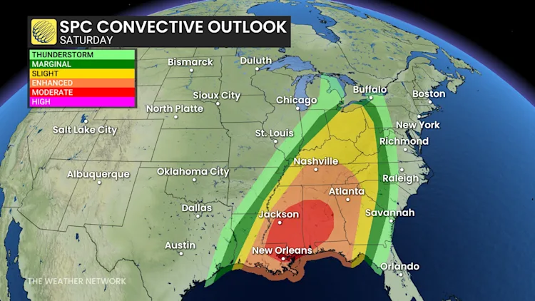 Significant U.S. severe storms target 130 million, is Canada next? - The Weather Network