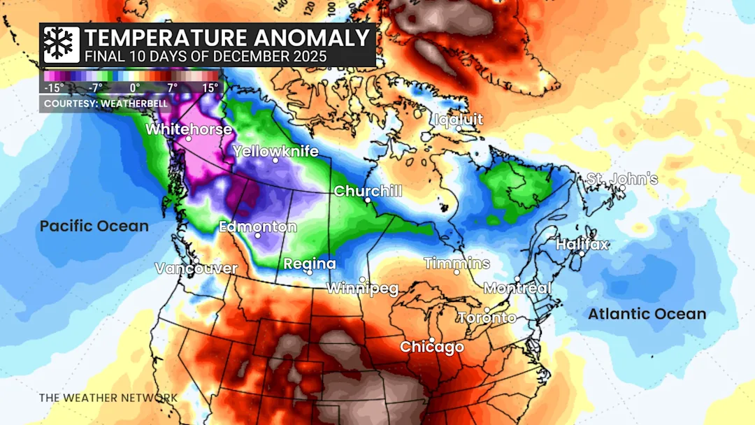 Polar vortex on the move! Canada’s winter forecast update - The Weather ...