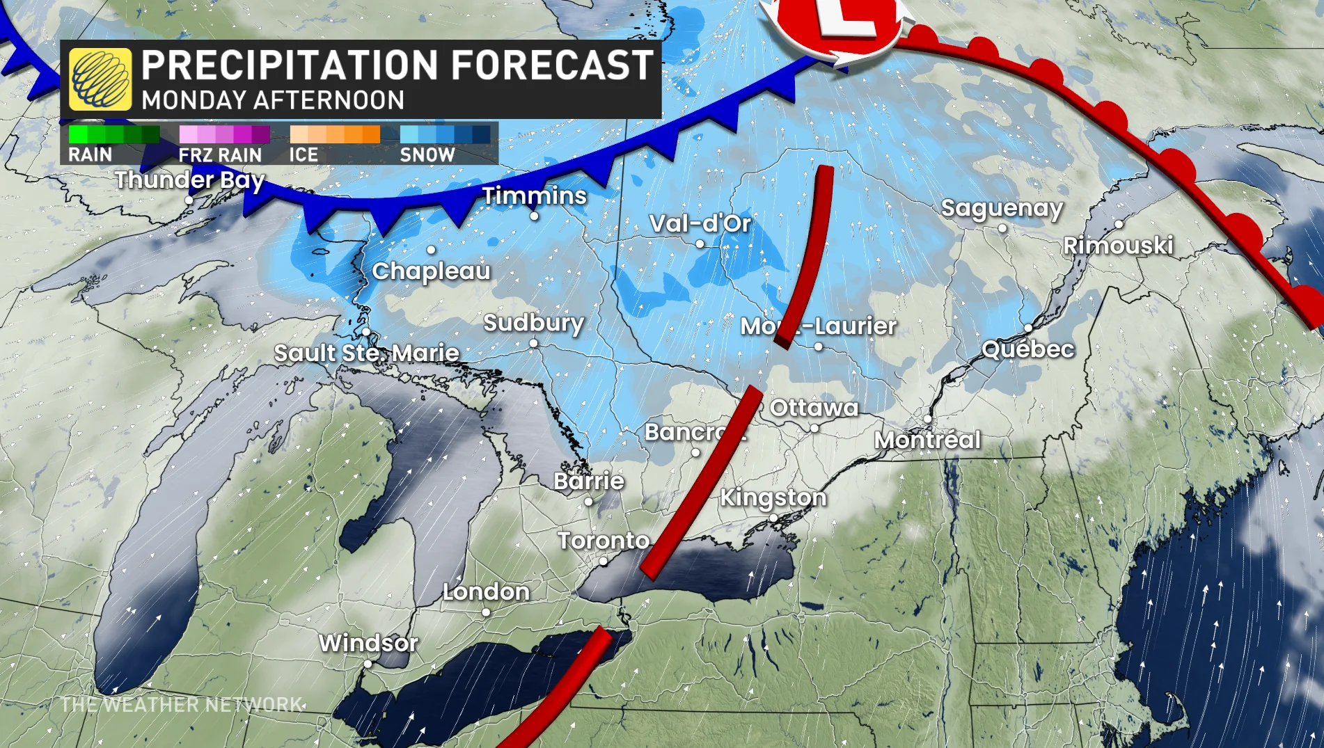 Powerful low to bring Ontario a one-two punch of winds and snow - The ...