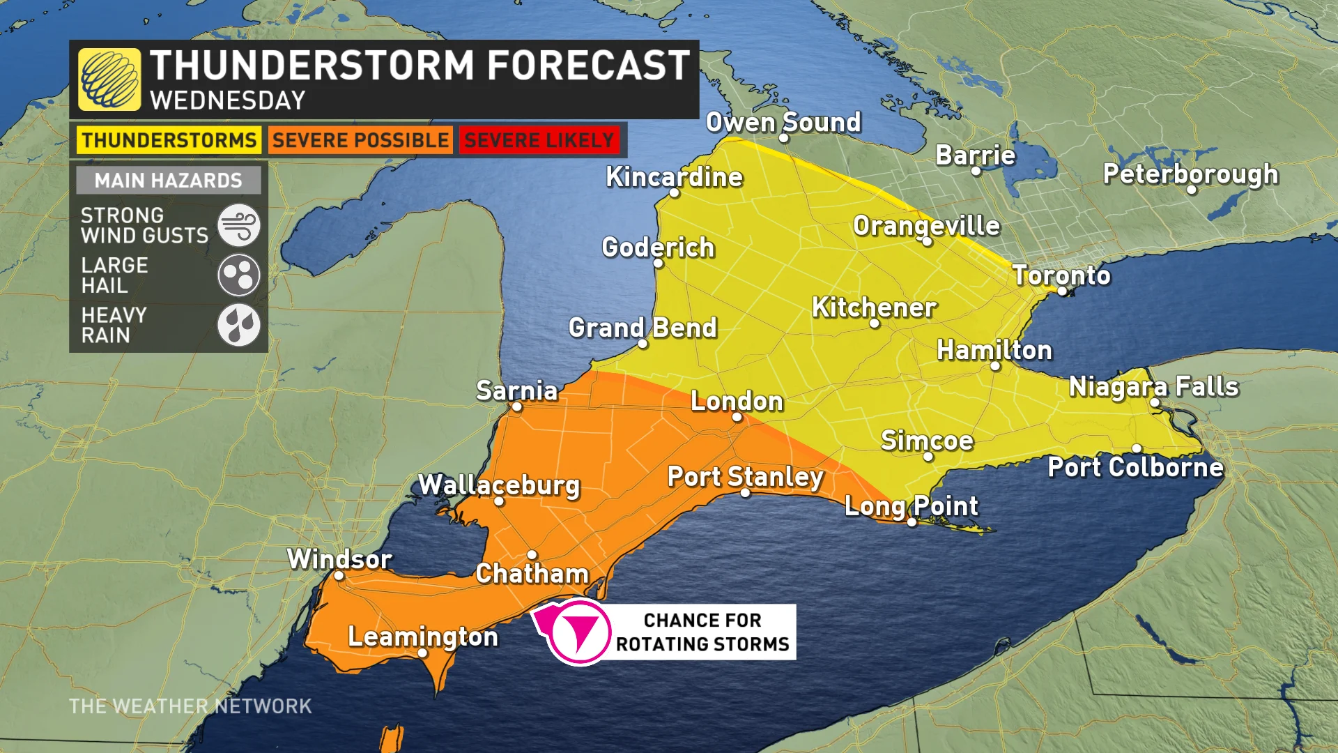 Chance for rotating storms with today's thunderstorm threat in southern ...