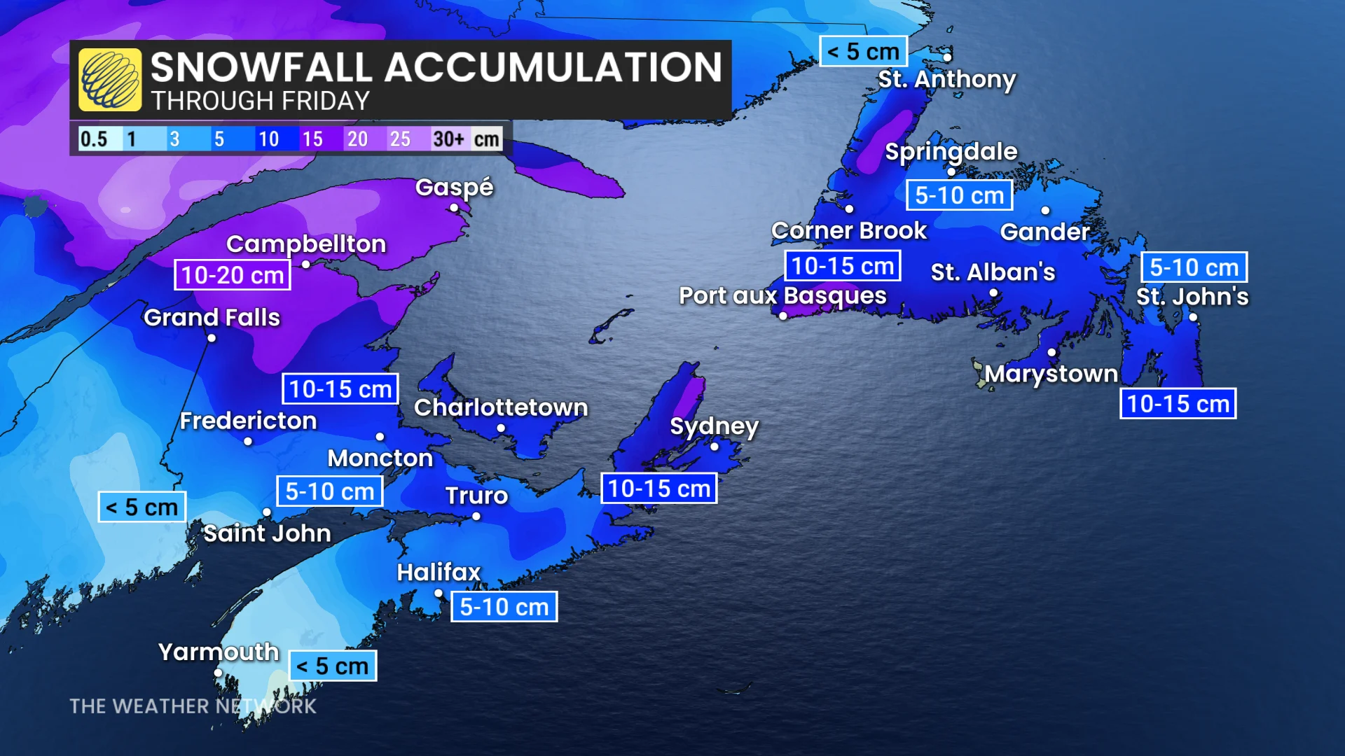 Accumulating snow provides tricky travel for Atlantic Canada - The ...
