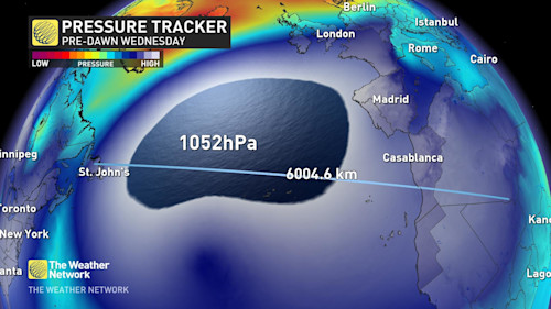 Record-breaking high pressure is stirring up trouble in the Atlantic ...