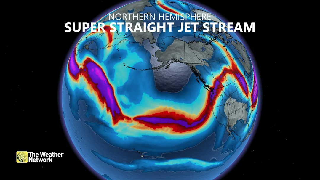 Active weekend ahead as a strong, straight jet stream aims for Canada ...