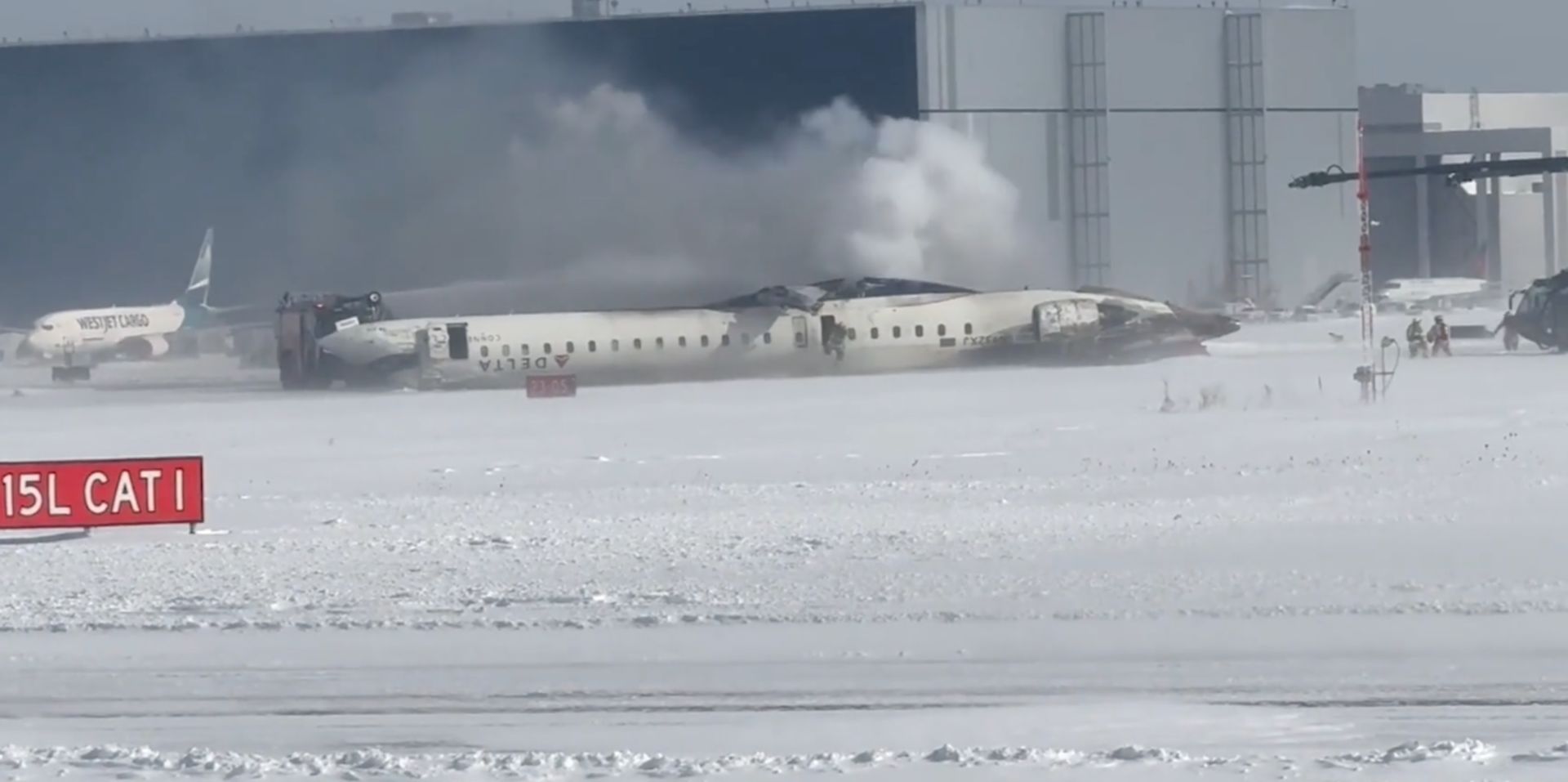 Plane crashes at major Canadian airport, cause under investigation ...