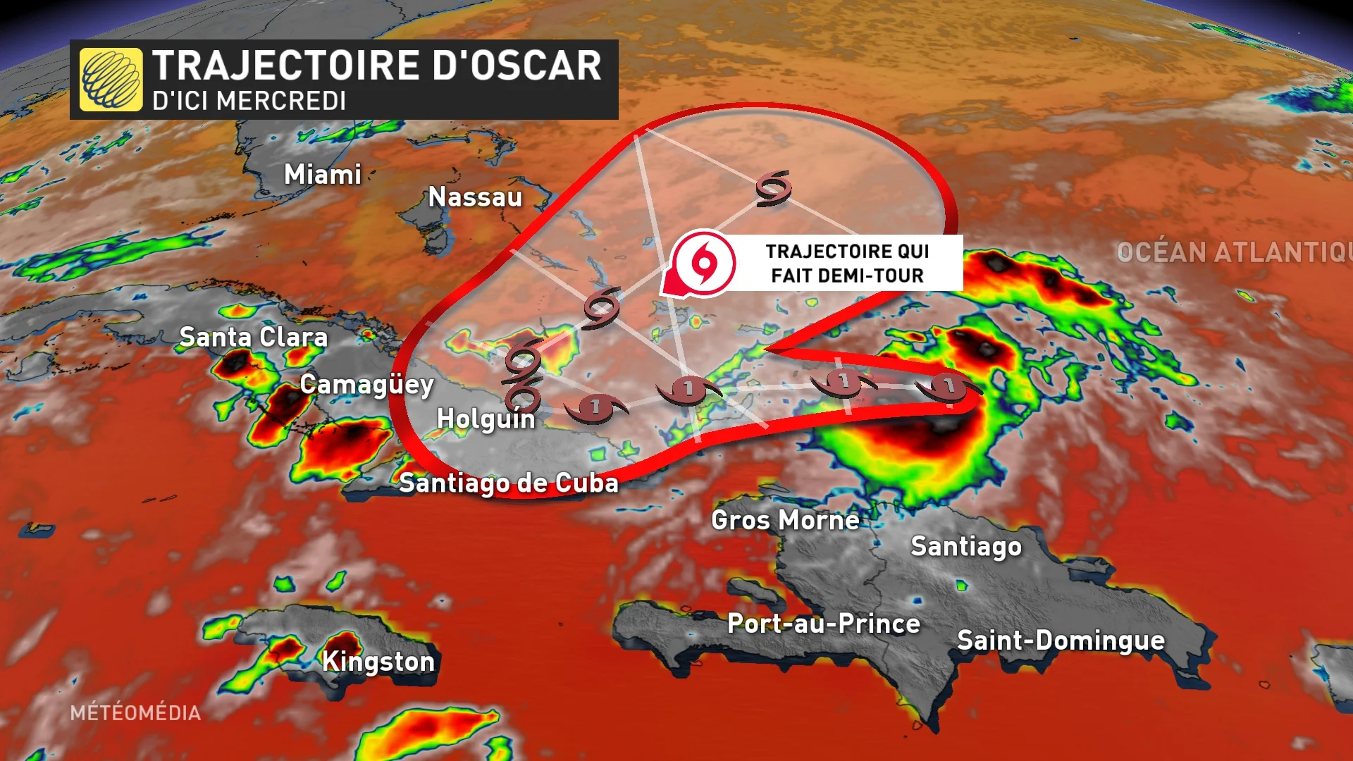 Ouragan Oscar : il prend tout le monde par surprise et menace Cuba ...