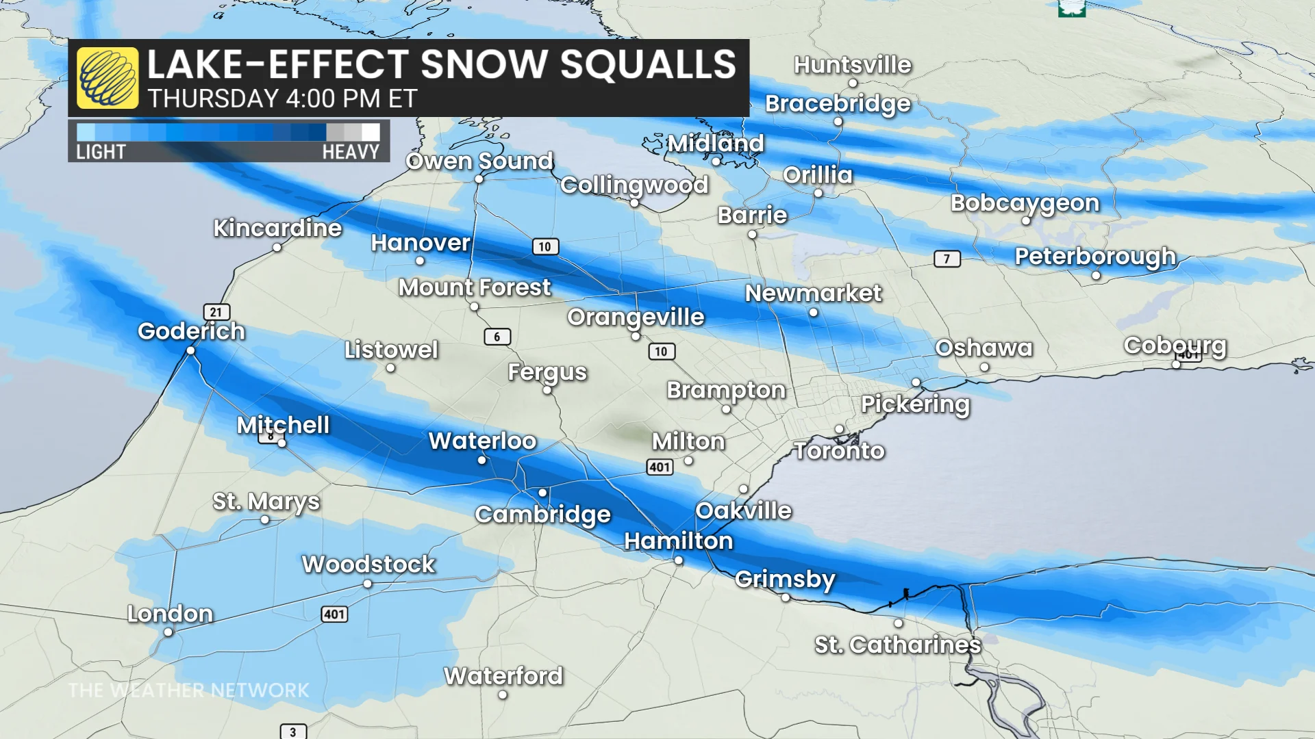Severe lake-effect snow event to bring 30-50+ cm to southern Ontario ...