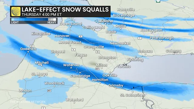 Severe lake-effect snow event to bring 30-50+ cm to southern Ontario ...