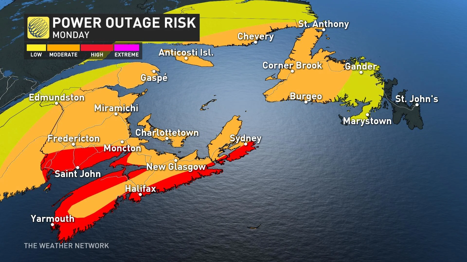 Gusting winds leave over 90,000 N.B. Power customers in the dark - The ...