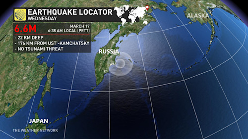 No tsunami threat after Russia shook by moderate earthquake - The ...