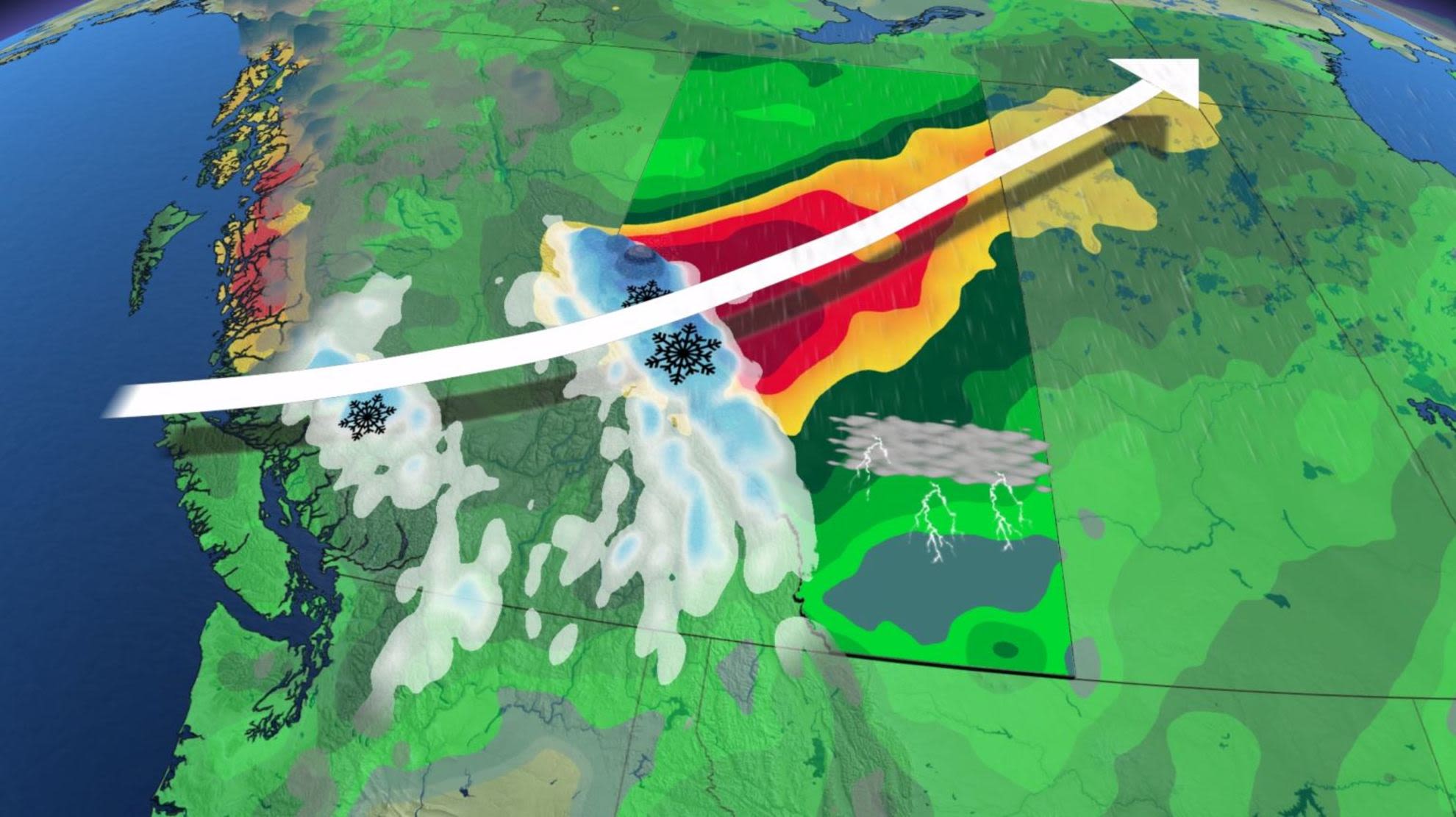 Severe storms, heavy snow likely this weekend in Western Canada - The ...
