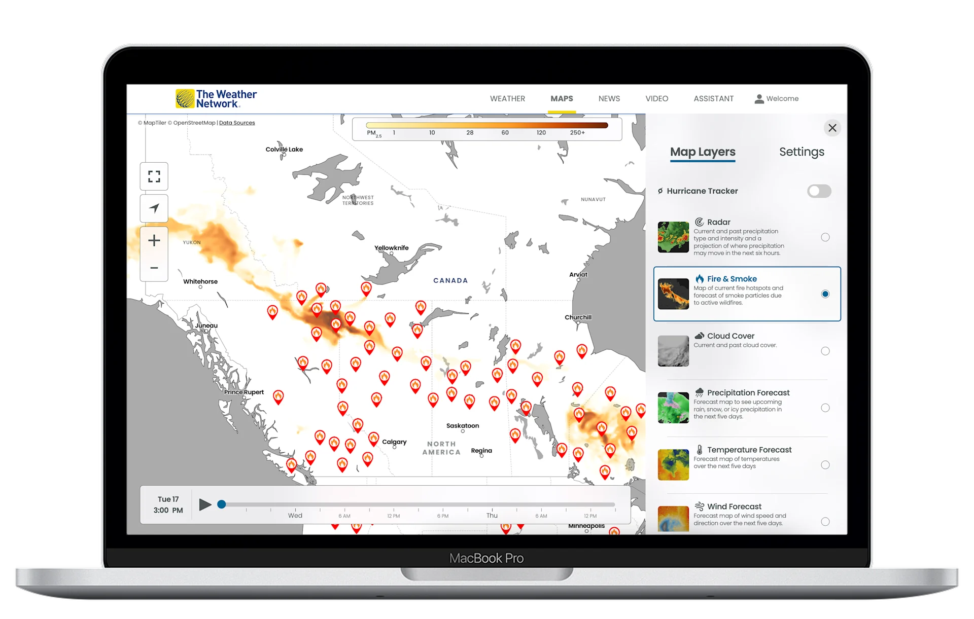 The Weather Network's new Fire & Smoke map helps you plan ahead and ...