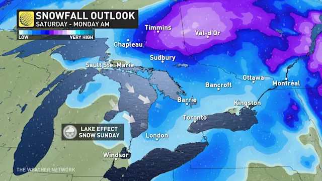 Soggy, snowy weekend for Ontario as twin systems sweep the region - The ...