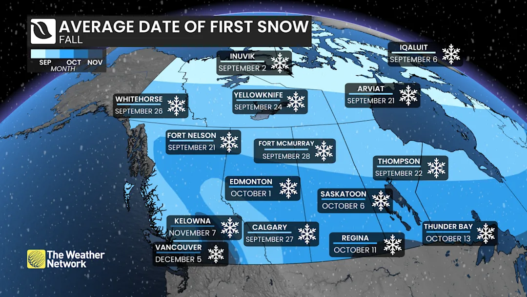 Ready or not, three areas across Canada may see snow this weekend - The ...