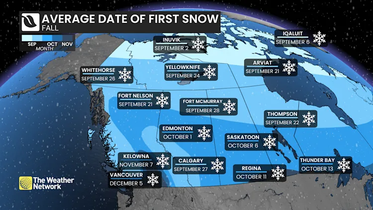 Ready or not, three areas across Canada may see snow this weekend - The ...