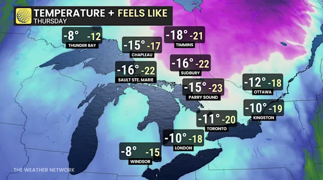 Snow and cold swiftly return to Ontario - The Weather Network