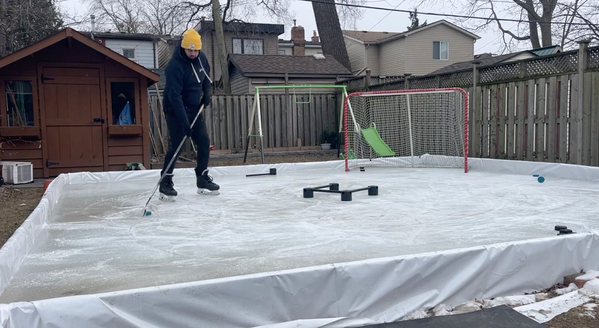 Want to build a backyard rink? Here's a look at the process - The ...