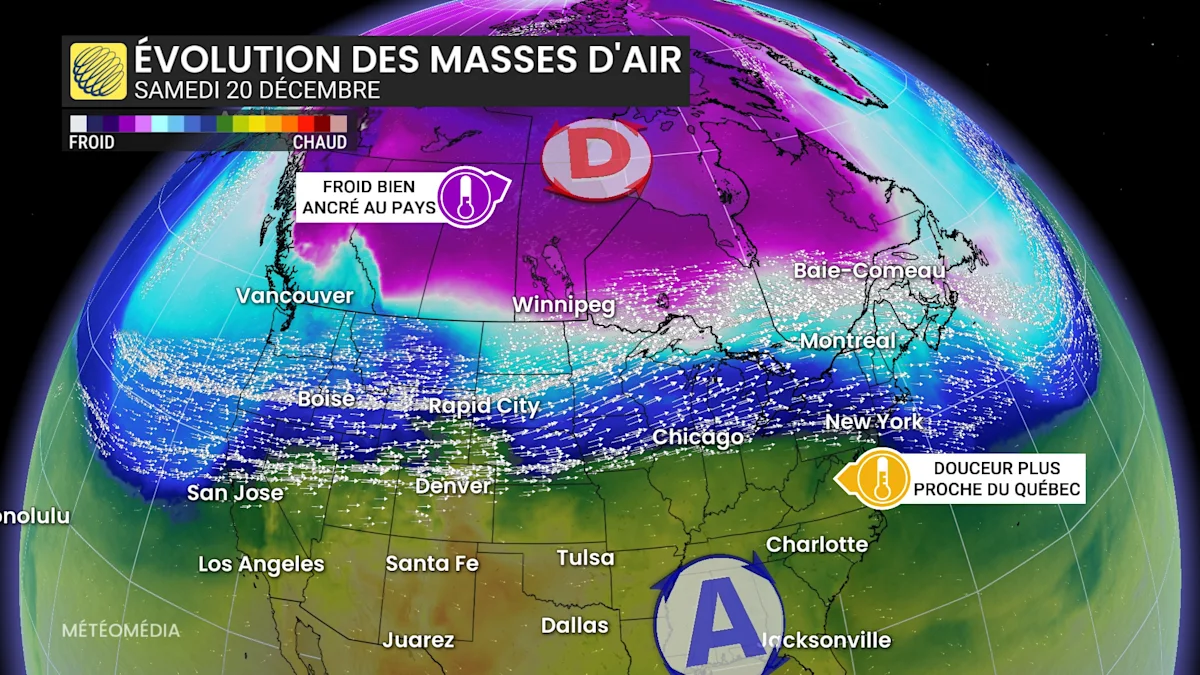 Deux masses d’air s’affrontent : laquelle va l’emporter au Québec ...