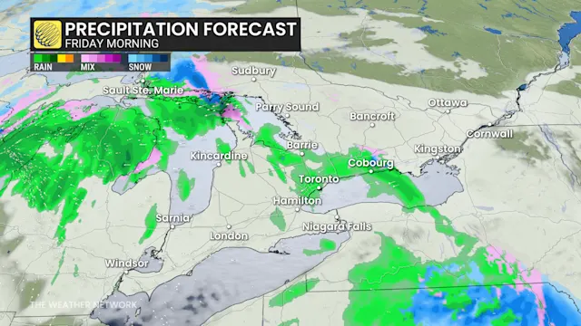 Ontario storm Friday to bring heavy snow east, rain in Toronto - The ...