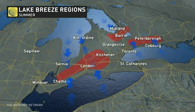 The Great Lakes may have a thunderous effect on your summer weather ...