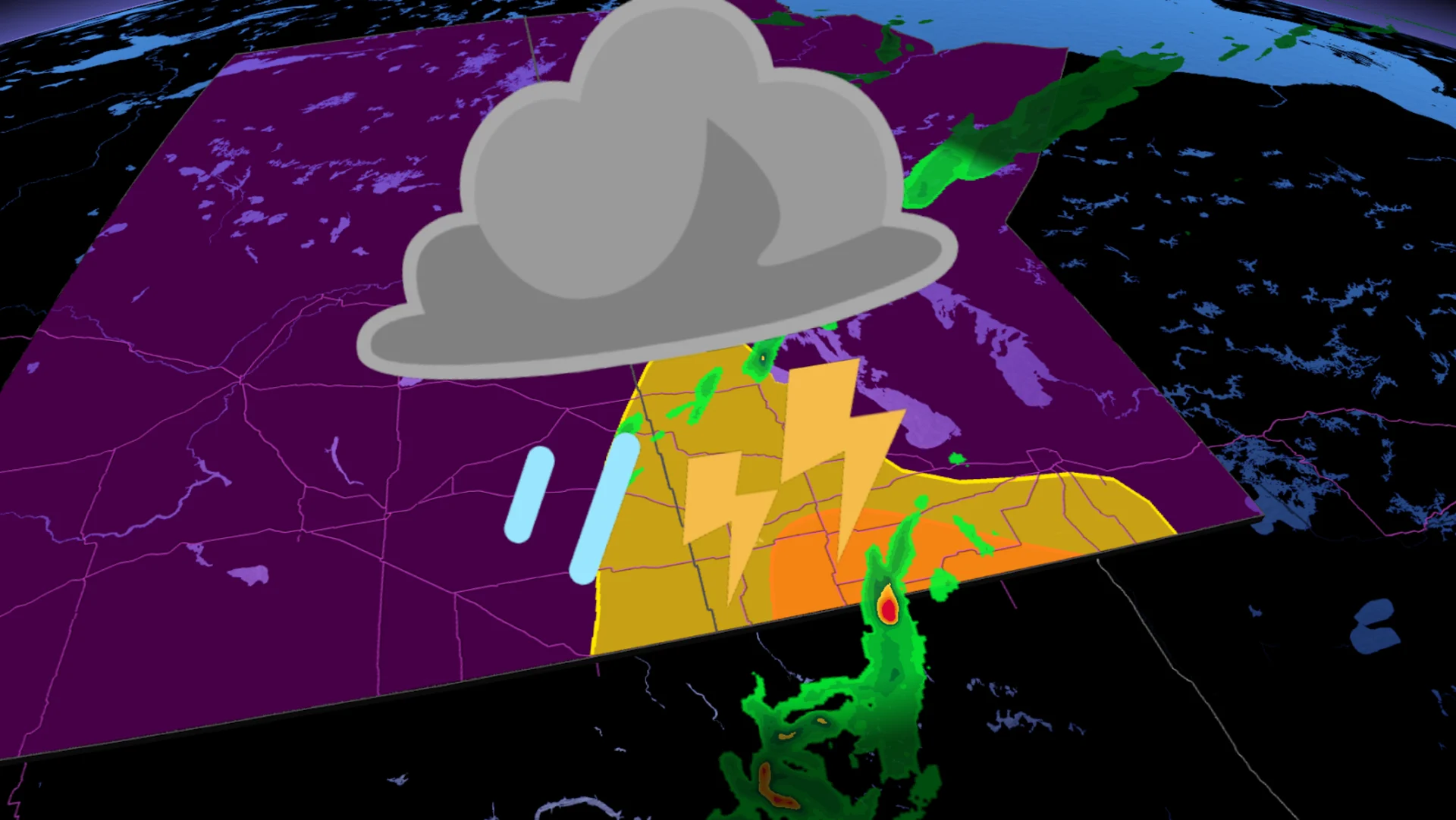 30-degree temperature spread culminates in storm risk Monday - The ...