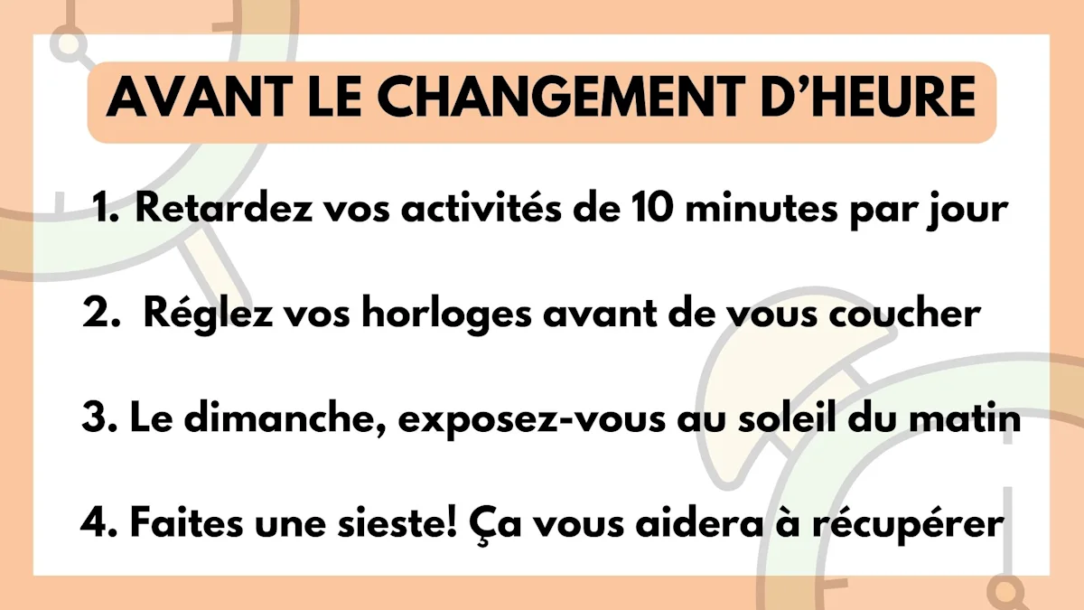 Changement d'heure : voici comment rendre ça plus facile - MétéoMédia