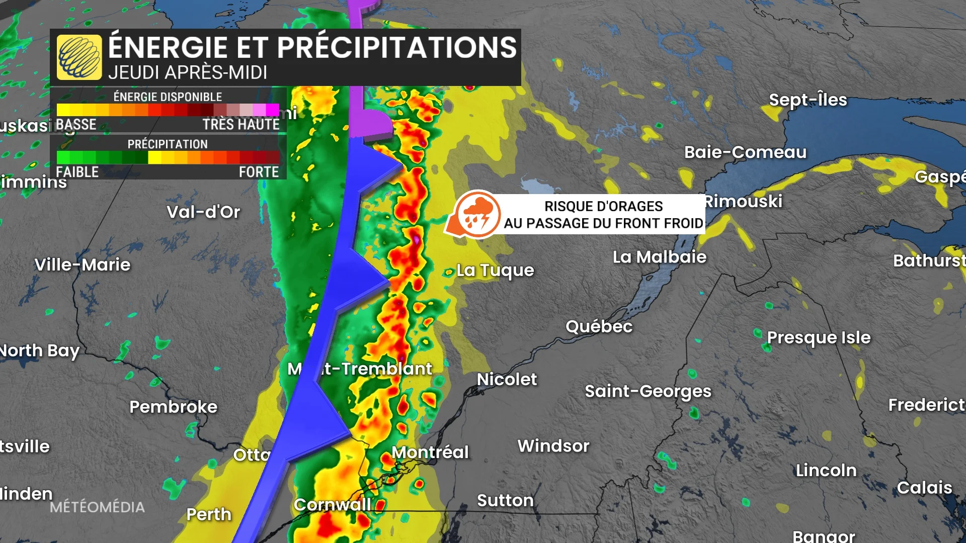 Orages jeudi : des rafales jusqu'à 90 km/h possibles - MétéoMédia