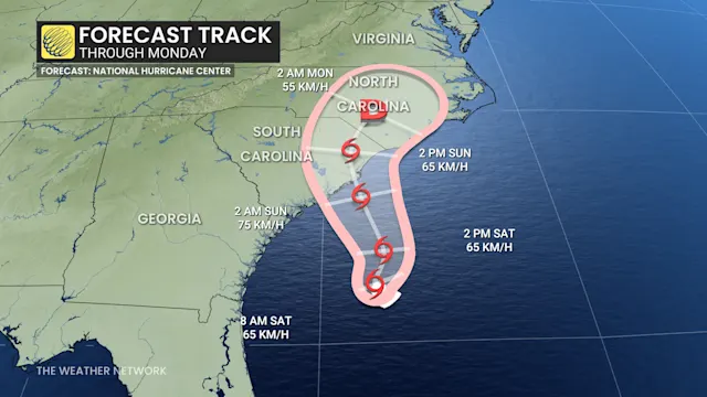 Chantal takes aim at the Carolinas as Atlantic's third named storm ...