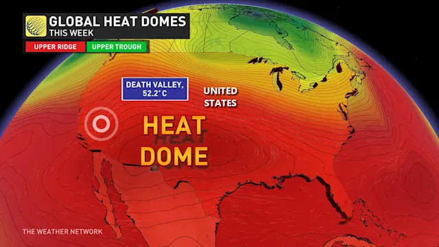 Four simultaneous heat domes break major records across the globe - The ...