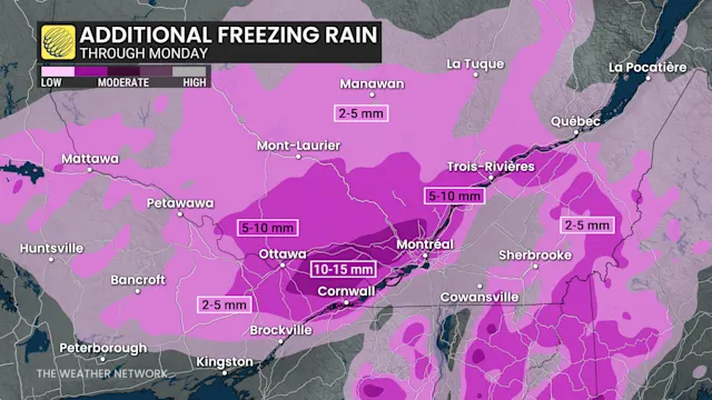 Winter storm impacts southern Quebec, outages climb - The Weather Network
