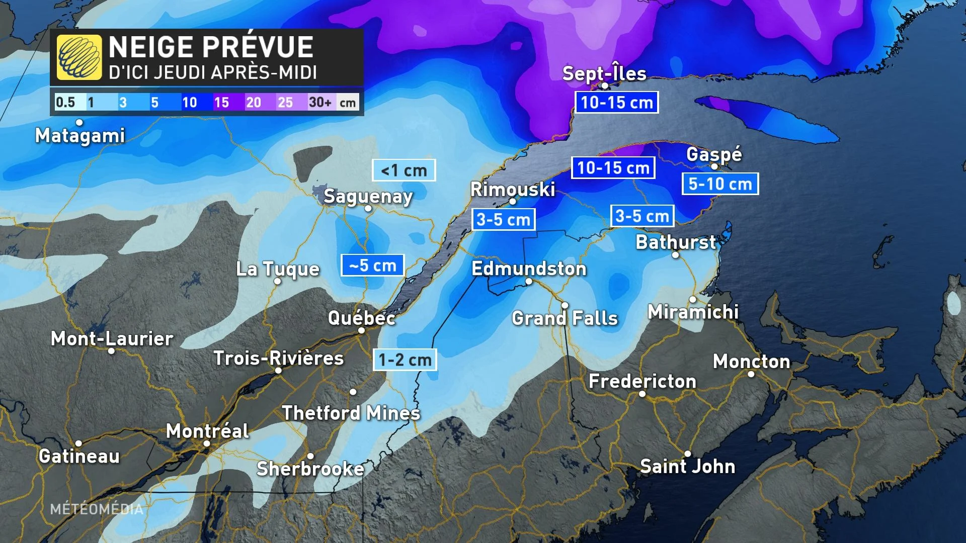 À quelques jours de mai : 15 cm de neige au Québec - MétéoMédia