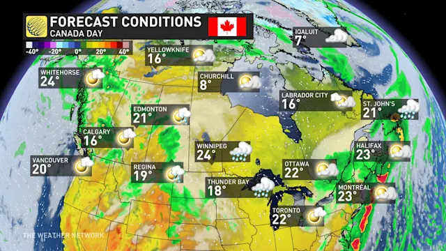 Cross-country low rains on all provinces ahead of Canada Day long ...