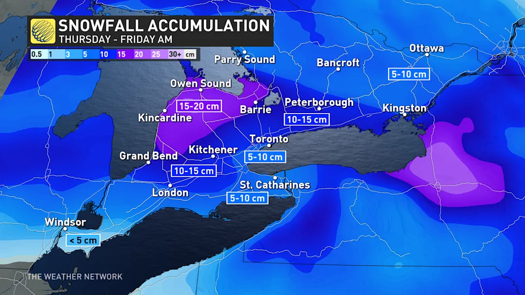 Snow makes a reappearance in southern Ontario after a short break - The ...