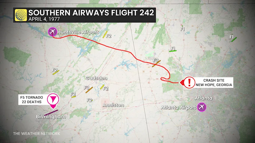 A tornado outbreak caused Georgia’s deadliest plane crash - The Weather ...