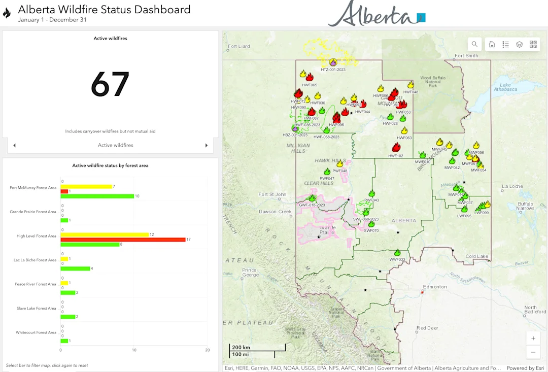 Wildfire burns out of control near Suncor's Firebag oil sands site in ...