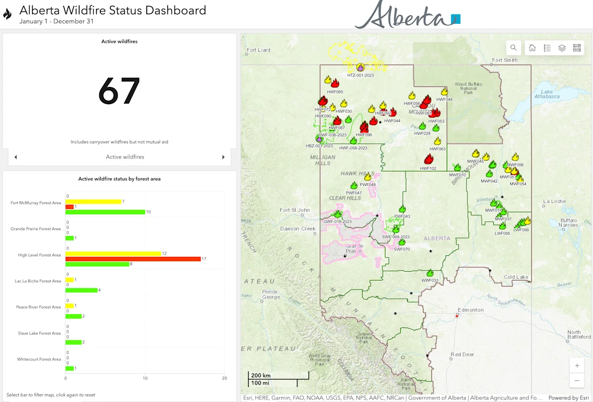 Wildfire burns out of control near Suncor's Firebag oil sands site in ...