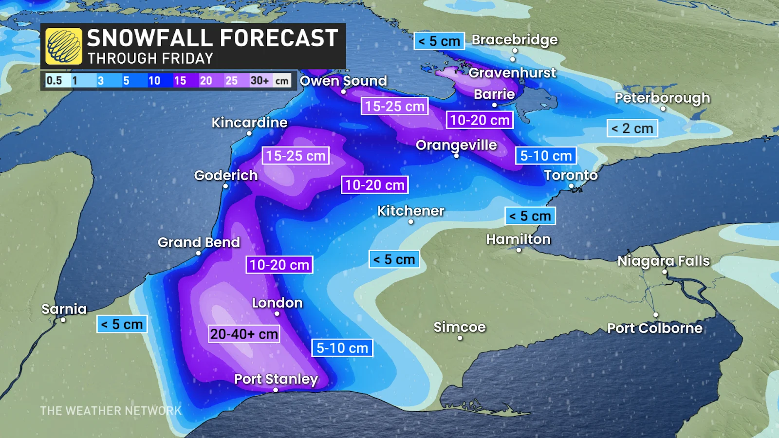 Ontario’s potent snow squalls will shift location by Friday - The ...