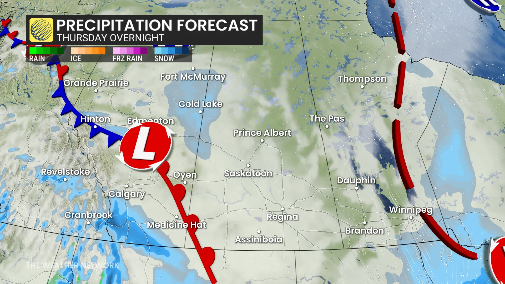 Late-season snow targets Alberta and Saskatchewan, with 10-20+ cm ...