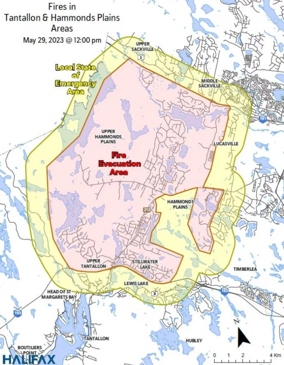 About 200 homes, structures 'damaged' as Halifax-area fire burns out of ...