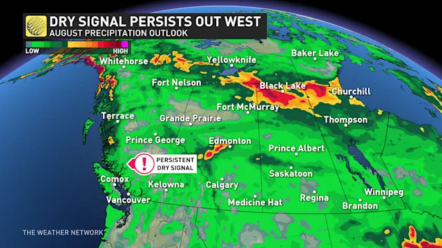 Canada set to endure a warm, dry August ahead—with a few hiccups - The ...