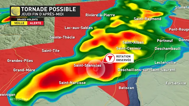 Deux tornades auraient frappé au Québec - MétéoMédia
