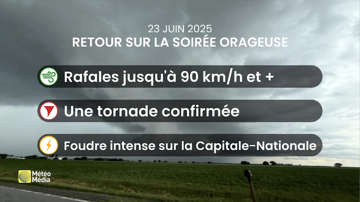 Une tornade confirmée au Québec - MétéoMédia