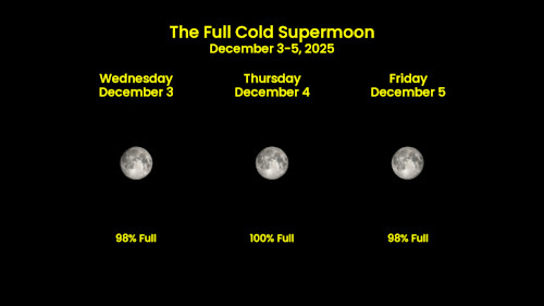 A Full Cold Supermoon shines high in the sky Thursday night - The ...