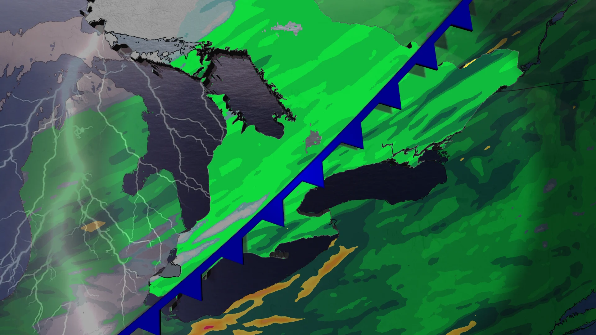 Localized flood threat with Tuesday's training storms, major cooldown ...
