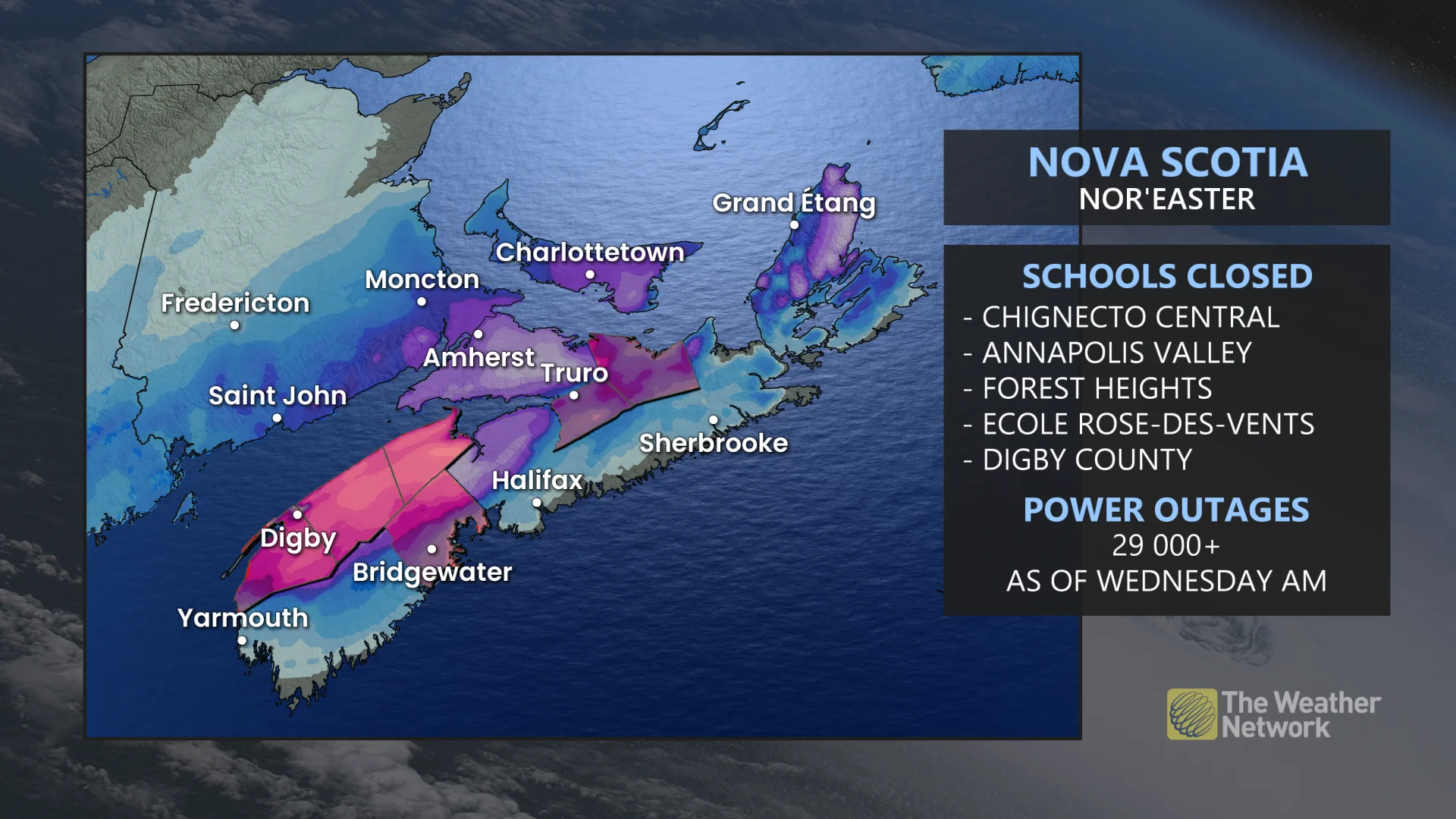 Storm disrupts Atlantic Canada: travel, power, and schools impacted ...